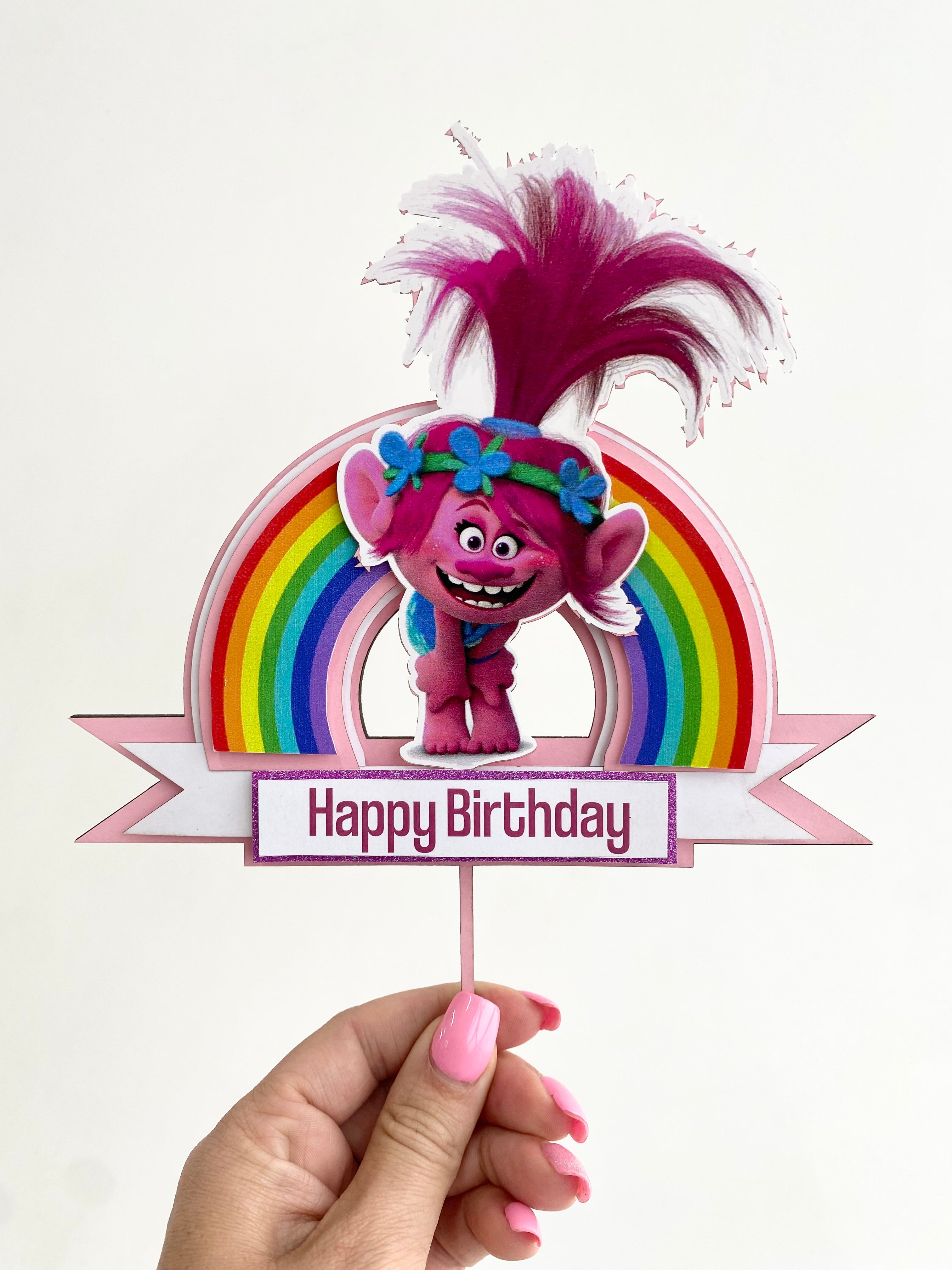 Trolls Cake Topper – Just Jade Design